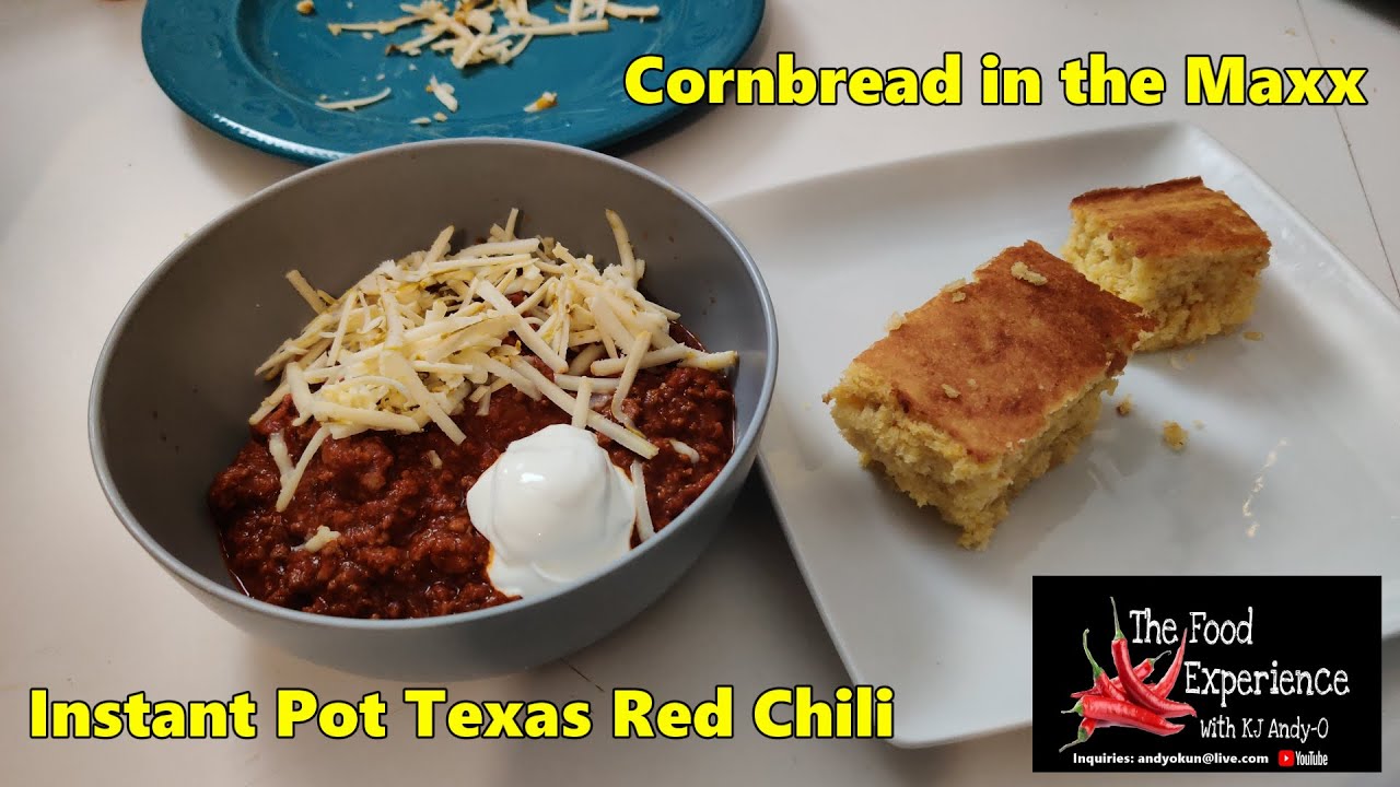 Texas Red style chili & cornbread from scratch with the Maxx and ...