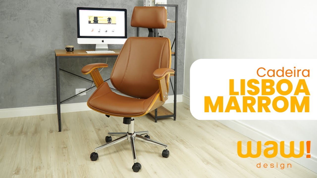 Cadeira Lisboa Marrom - WAW Design! - YouTube