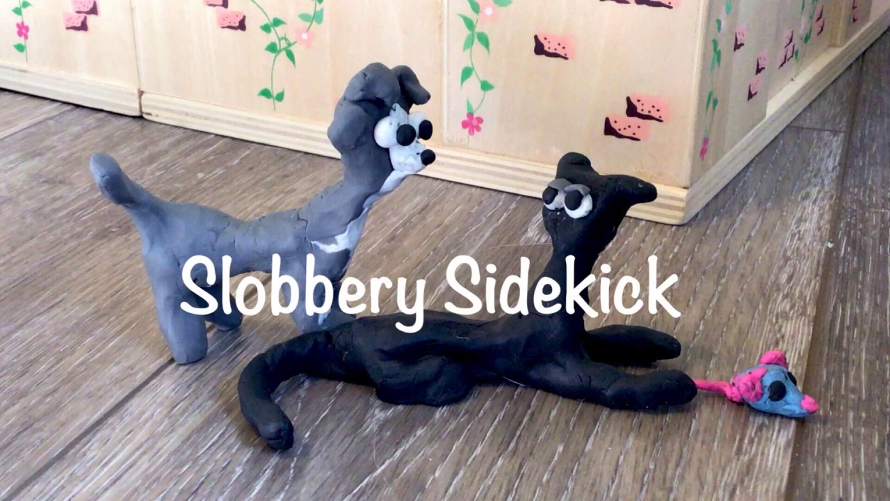 Slobbery Sidekick *stop motion animation* - YouTube