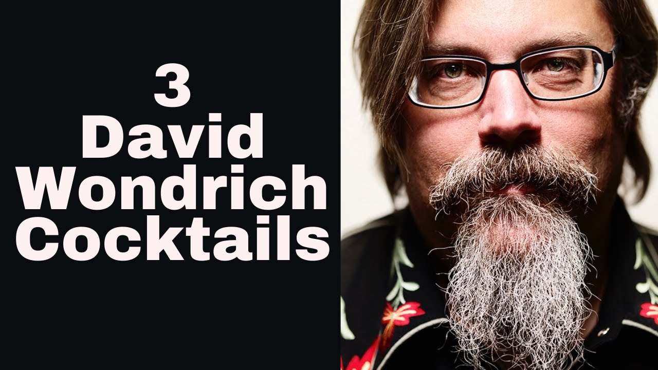 David Wondrich Cocktails and recipes/ Let's Talk Drinks - YouTube