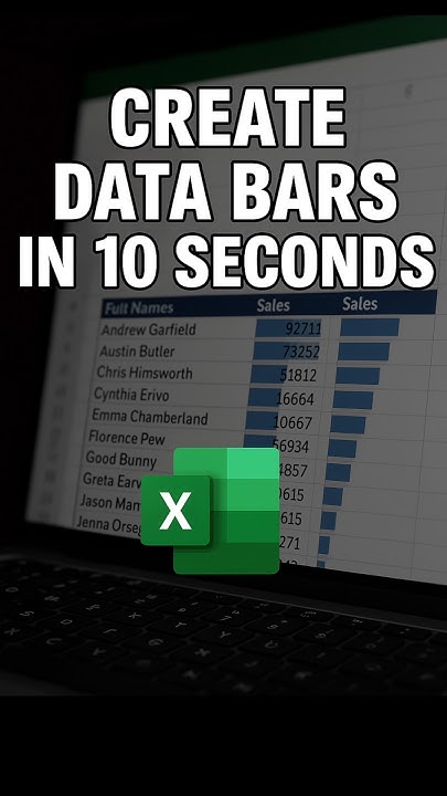 CREAT DATA BARS IN 10 SECONDS🔥 #excel #exceltips #exceltutorial #shortsfeed #spreadsheet - YouTube