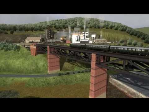 Walnut Tree Viaduct to Cadoxton by train in days gone by.... - YouTube