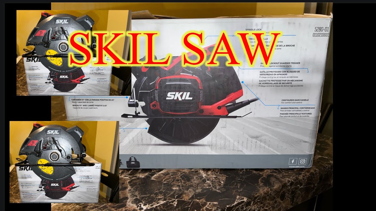 SKIL 15 Amp 7-1/4 Inch Circular Saw With Single Beam Laser Electric ...