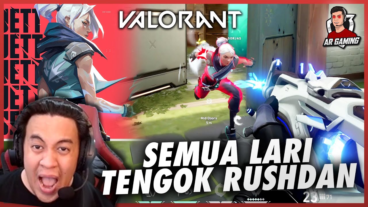 FIRST TIME RUSHDAN MAIN VALORANT DEKAT AR GAMING! AR STUDIOS BANGGA ...