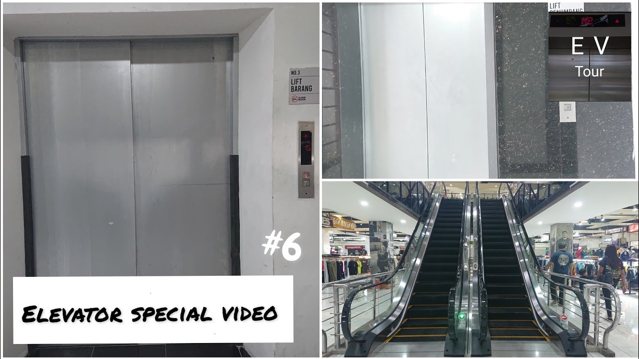 Pillar elevator + old thysenkrupp escalator in Parahyangan Plaza (Year ...