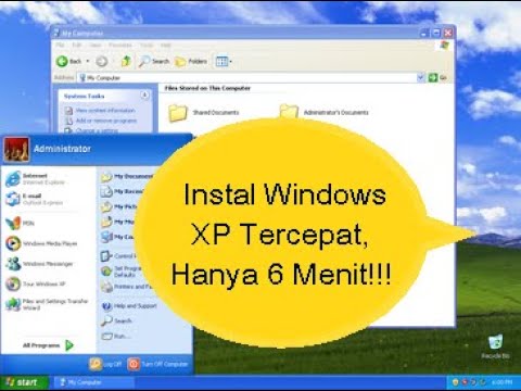 Tutorial Paling Mudah Instal Windows Xp - YouTube