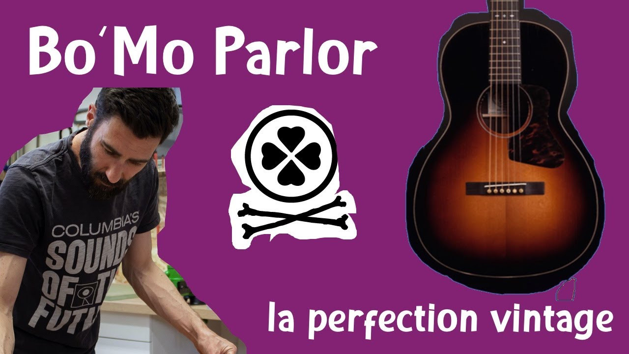 Une guitare néo-vintage incroyable en 2024 - la Bo' Mo Parlor 00 28VS ...