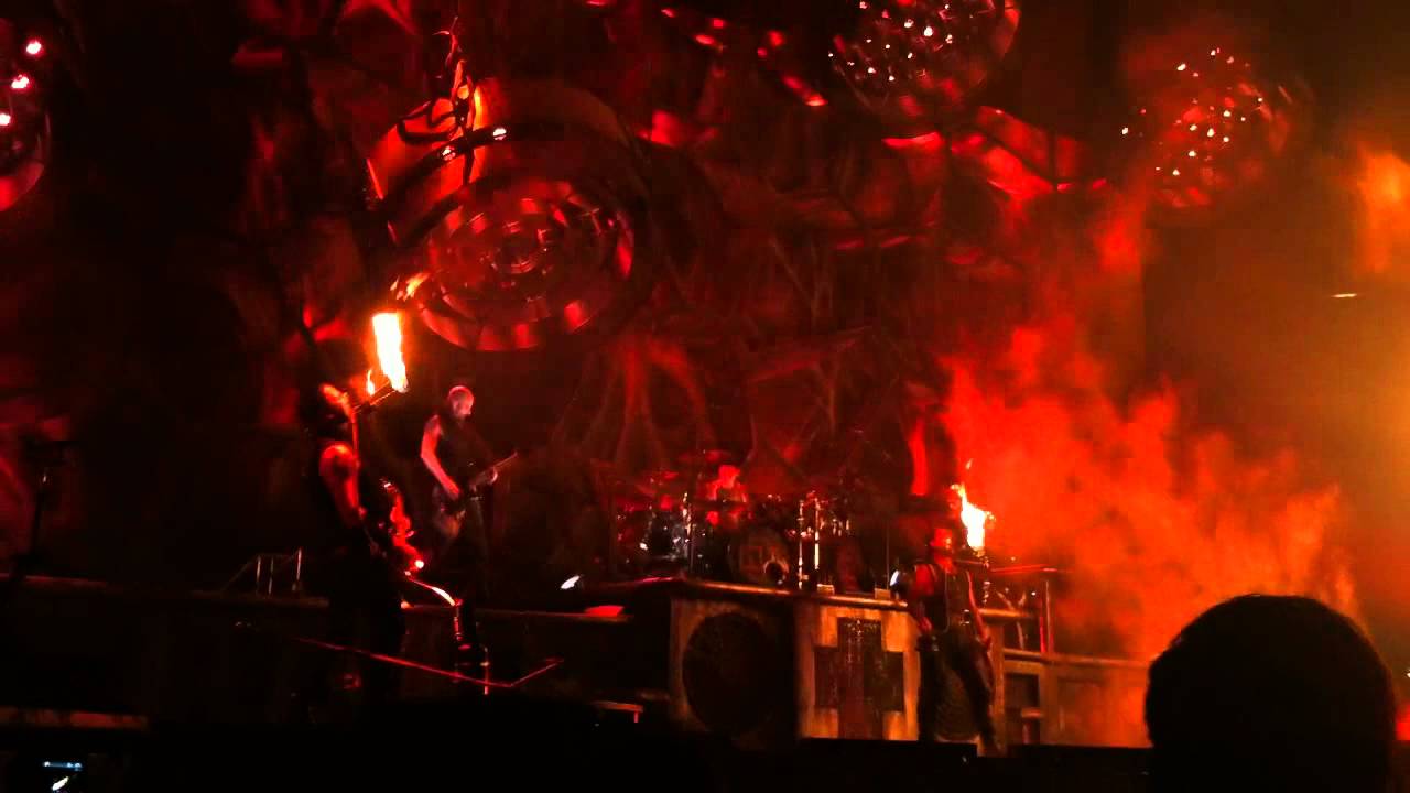 Rammstein - Dallas 5/22/12 - Fire Masks - YouTube