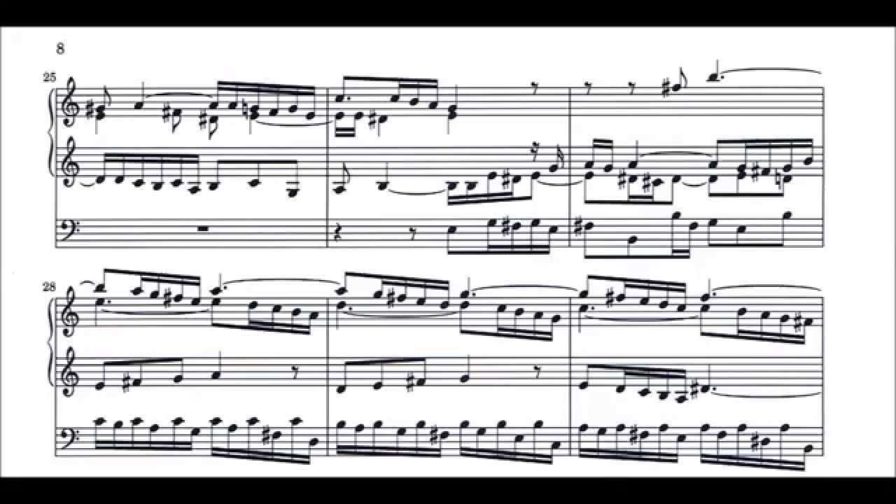 Bach - Prelude and Fugue in A minor, BWV 543 (Organ with sheet music ...