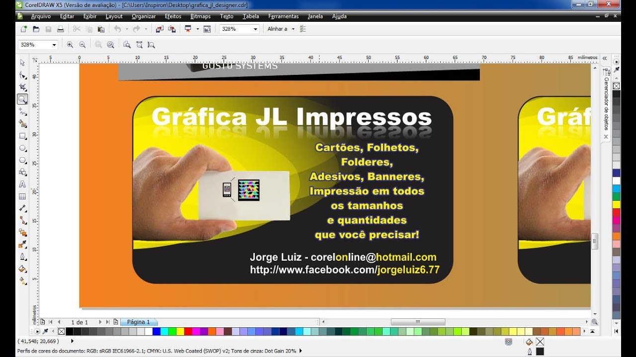 Criando Folheto, panfleto, flyer no Corel Draw / Photoshop - YouTube