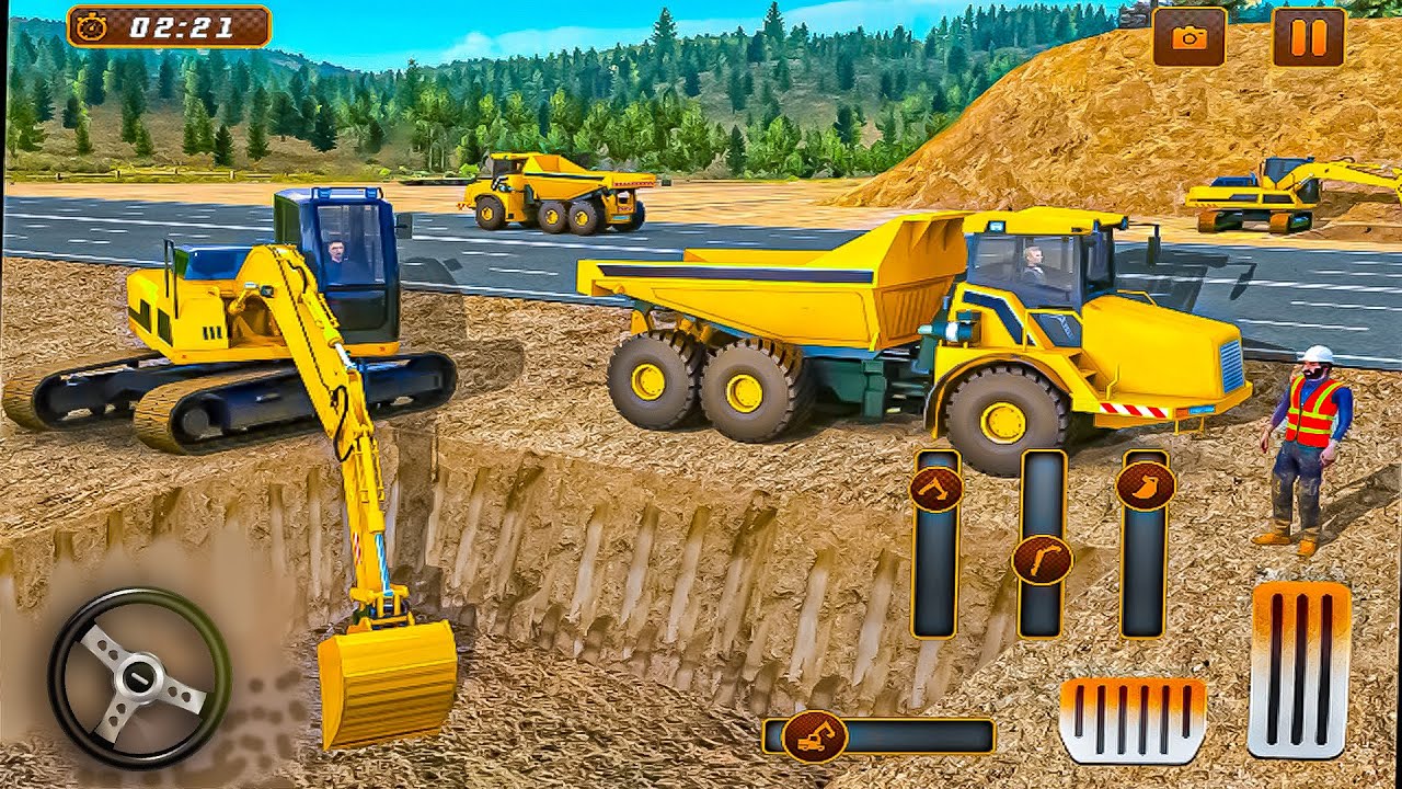 🚨City Road Construction Simulator | Real Road Builder Game 2025 ...