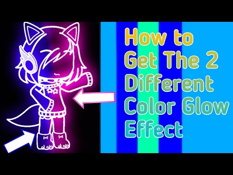 How To Make 2 Different Color Glow Effect - YouTube