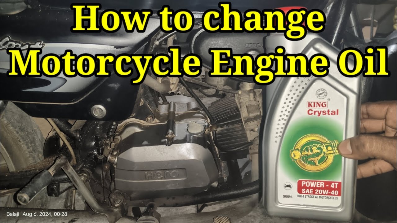 How to Change Motorcycle Engine Oil A Step-by-Step Guide - YouTube
