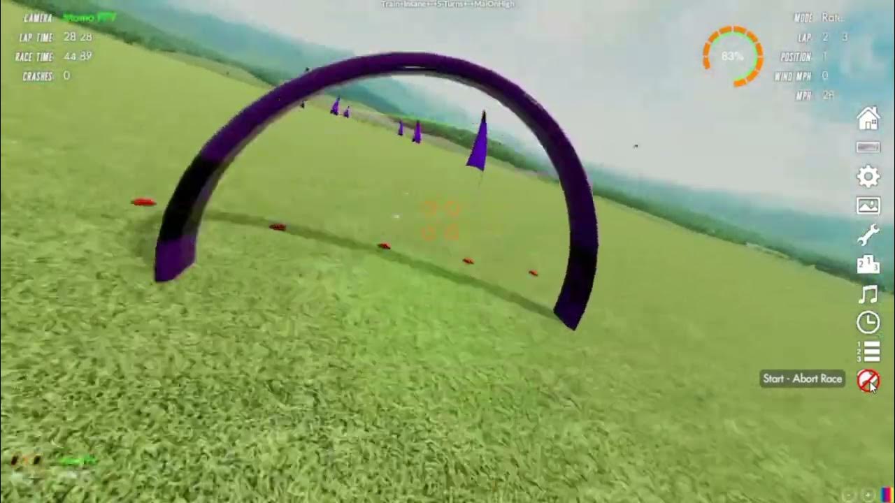 DRONE RACING SIMULATOR PRACTICE VELOCIDRONE - YouTube