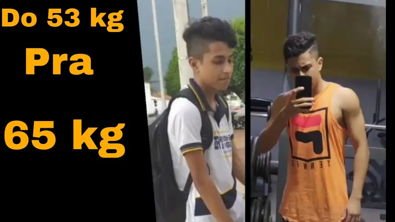 Minha evolução na academia em 5 meses de 53 kg para 65 kg... ️ - YouTube