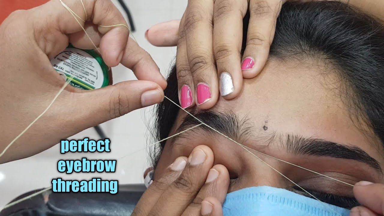 perfect eyebrow threading/threading eyebrow /easy eyebrow threading/how to do eyebrow threading ...