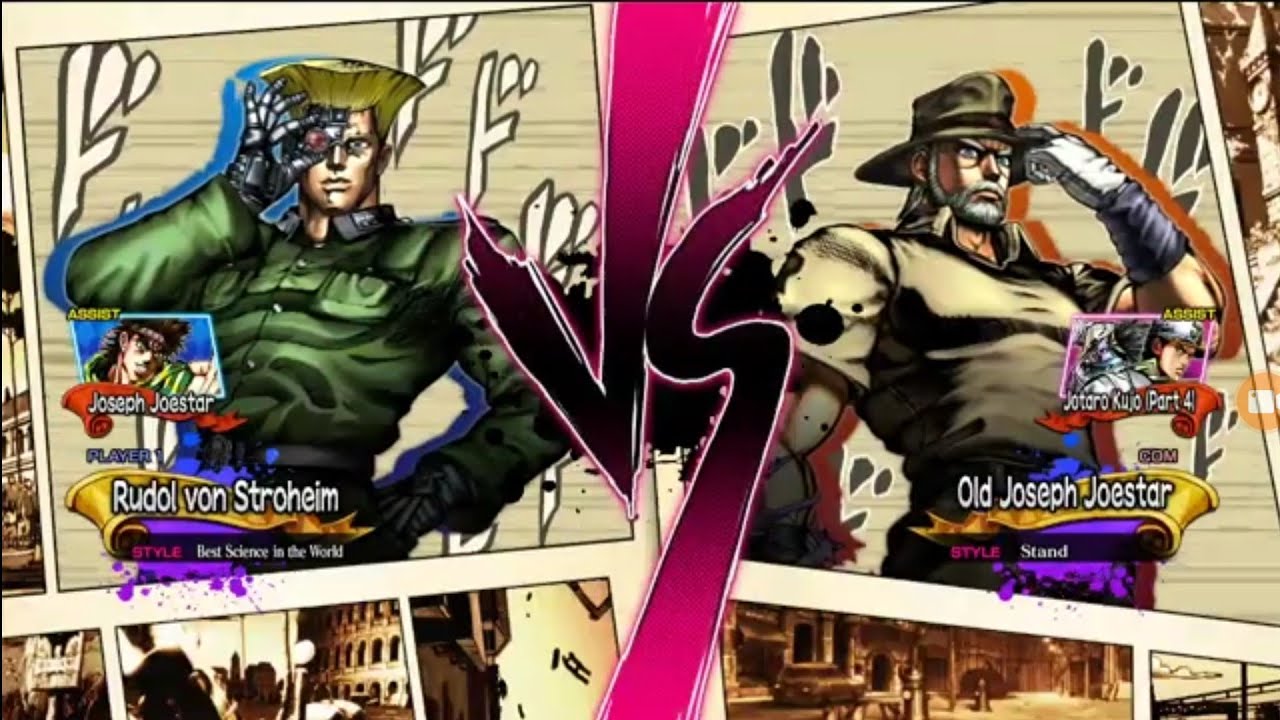 Jojo Bizarre Adventure All Star Battle R: Von Stroheim Meets Old Joseph ...