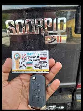 new model flip key Mahindra Scorpio s11 🔑available ADD.ALIGARH - YouTube