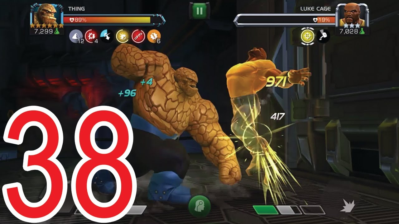 Thing vs Luke Cage | Marvel Contest of Champions Gameplay #38 - YouTube
