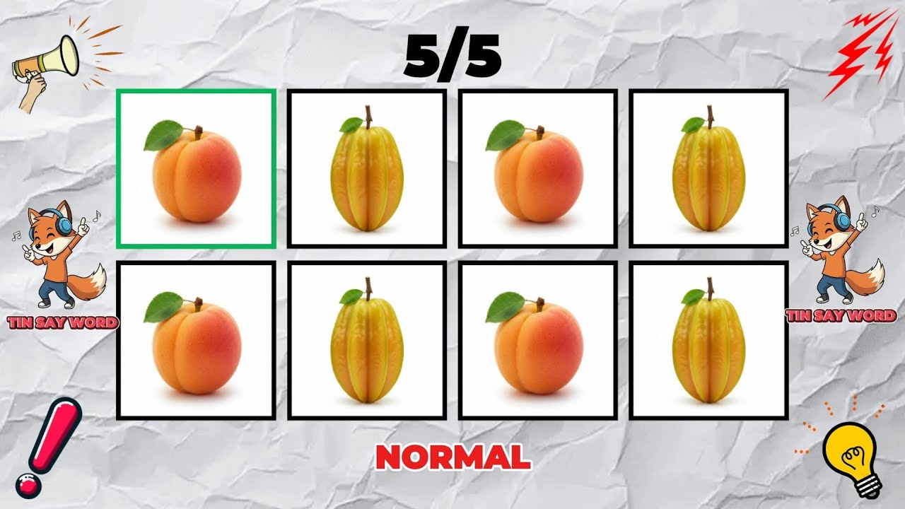 Say The Word On Beat Challenge (Fruits) ️🎵 5 Levels Easy to Insane ...