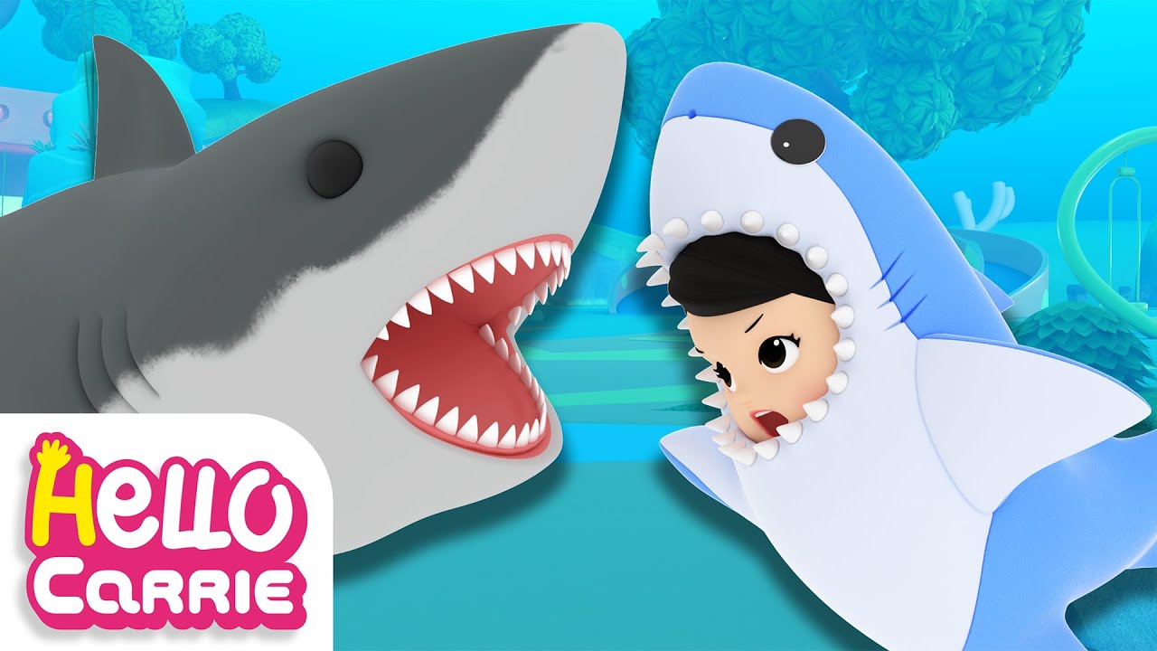 🦈Shark Shake🦈 Hide-and-seek with shark | Play Song | Hello Carrie Kids ...