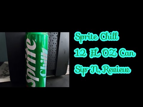 Sprite Chill 12 FL OZ Can Sip N, Review - YouTube