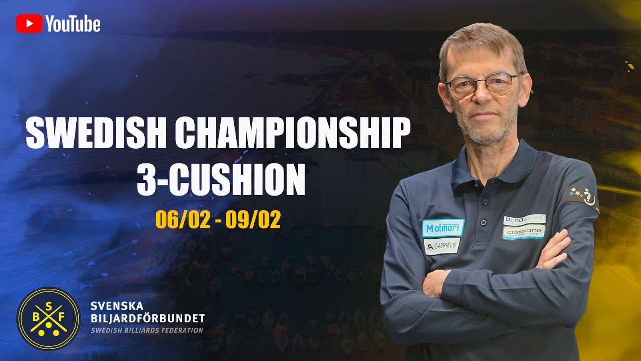 2025 SWEDISH 3-CUSHION CHAMPIONSHIP - FINAL - Torbjörn BLOMDAHL vs Michael NILSSON - YouTube