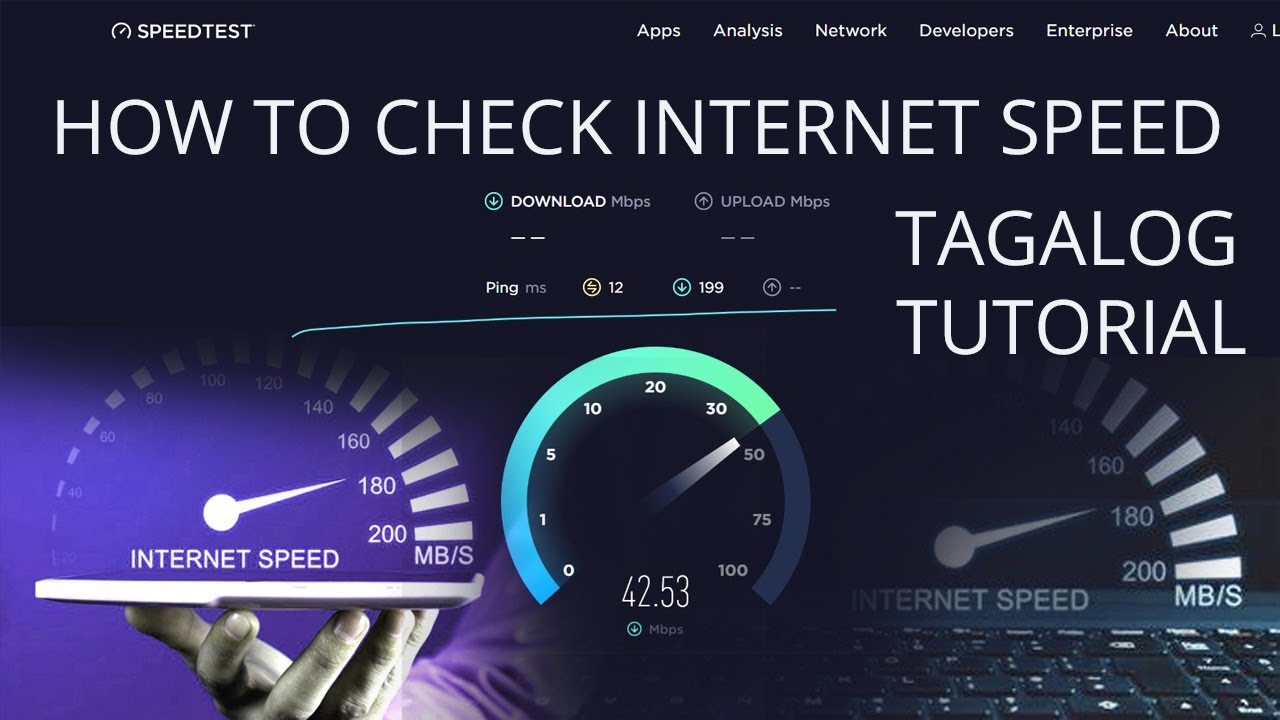 Internet Test Speed Tagalog Tutorial | Speedtest.net - YouTube