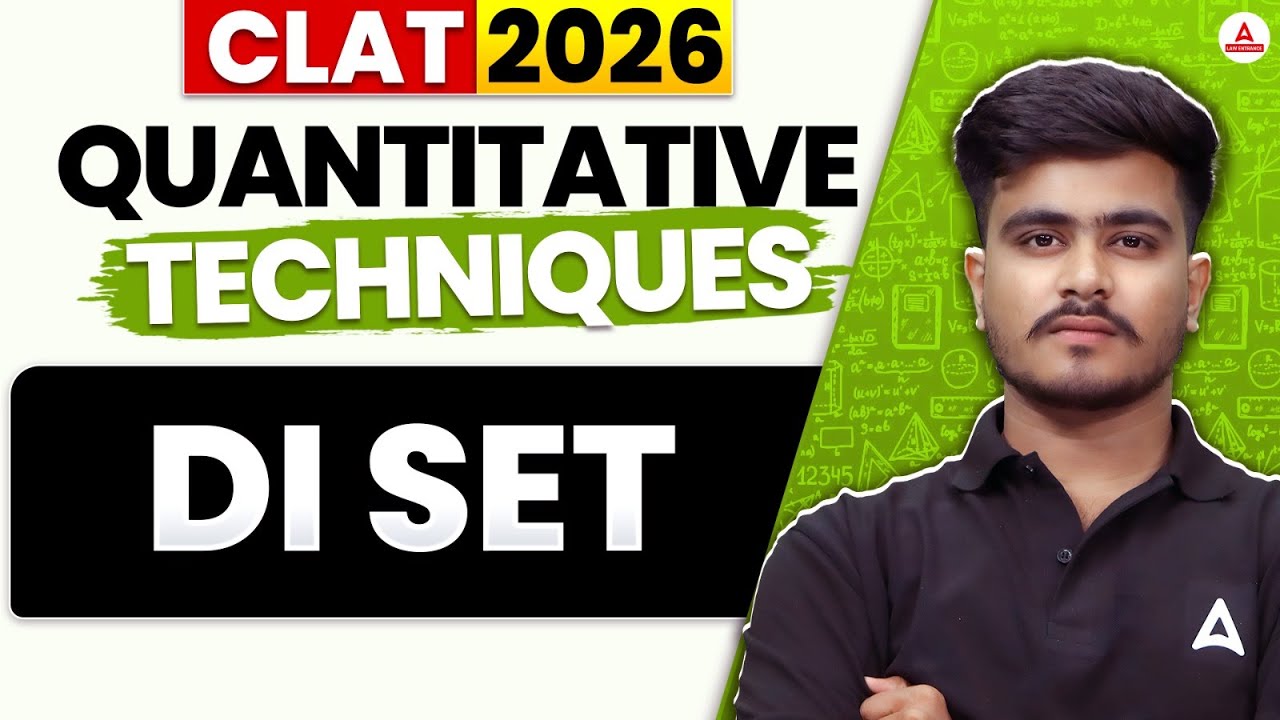 CLAT 2026 Quantitative Techniques | Data Interpretation (DI) Set Practice for CLAT Preparation ...