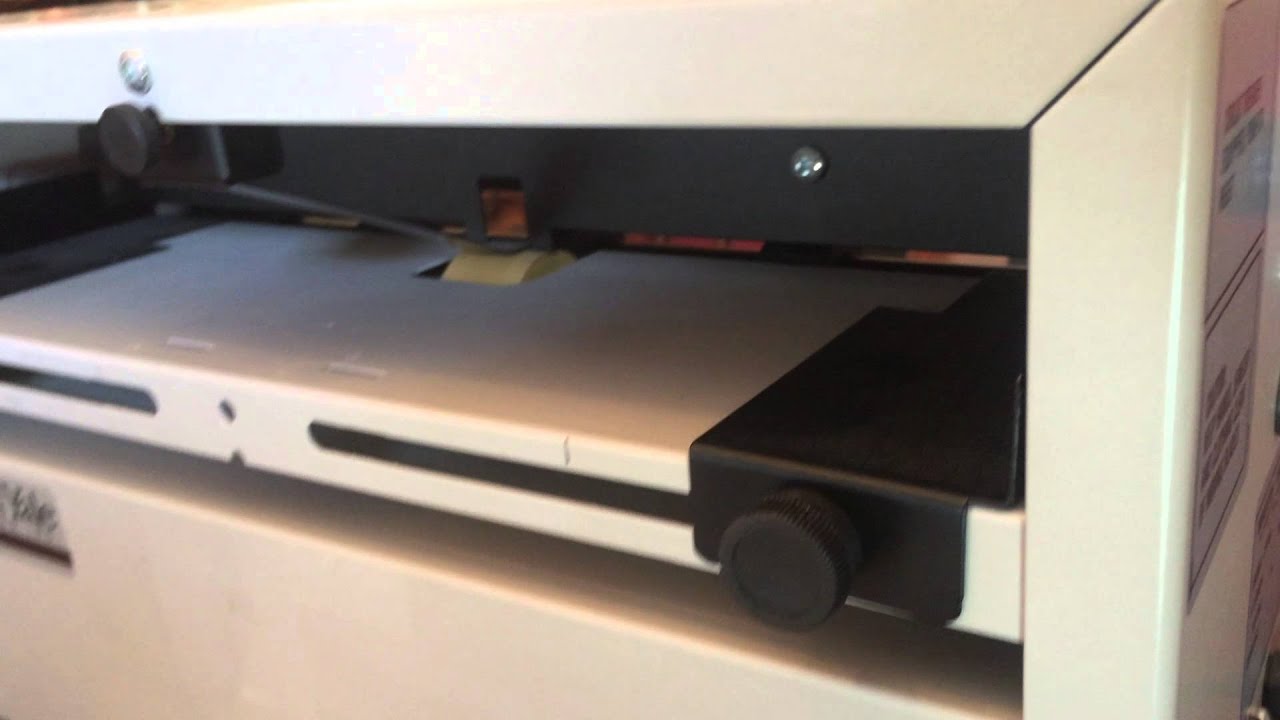 Martin Yale SP100 Score and Perf Machine - YouTube