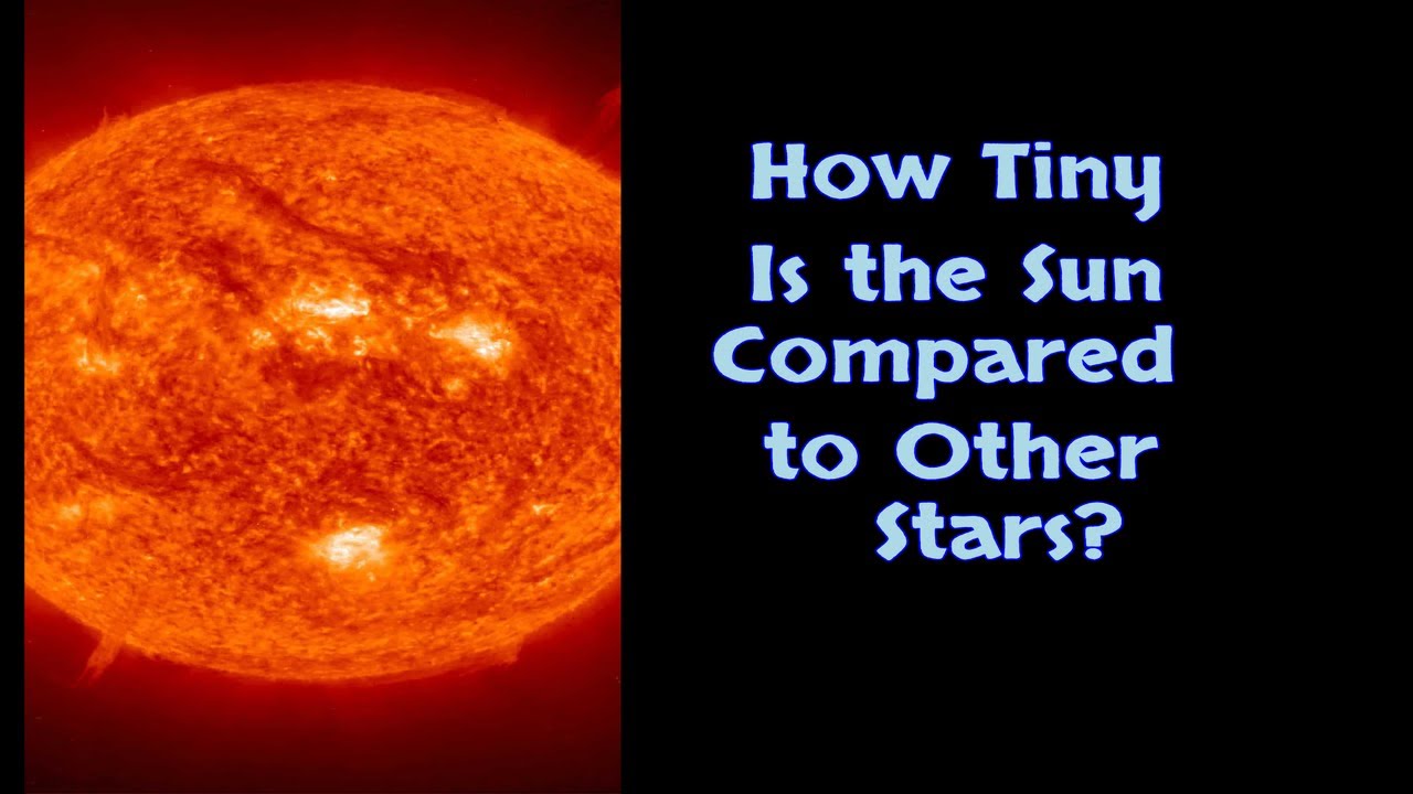 How Tiny Is the Sun Compared to Other Stars? - YouTube