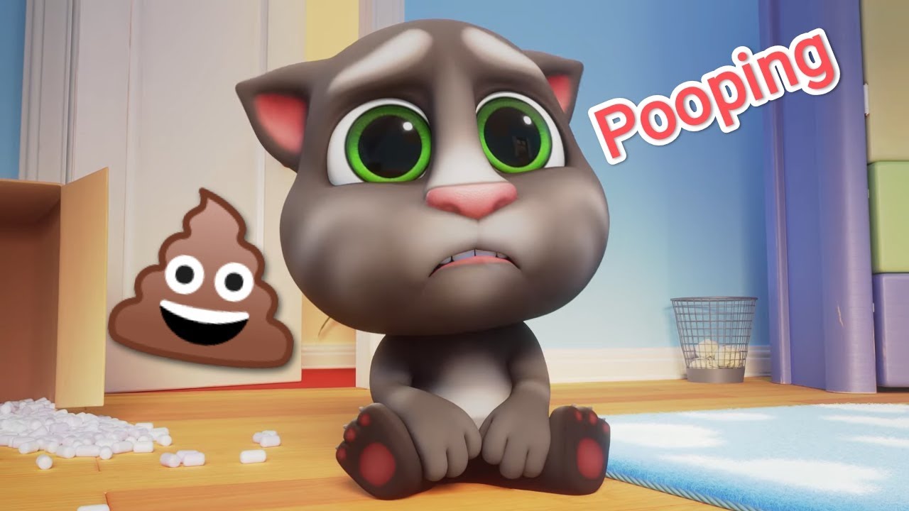 Talking Tom Pooping 💩 - YouTube