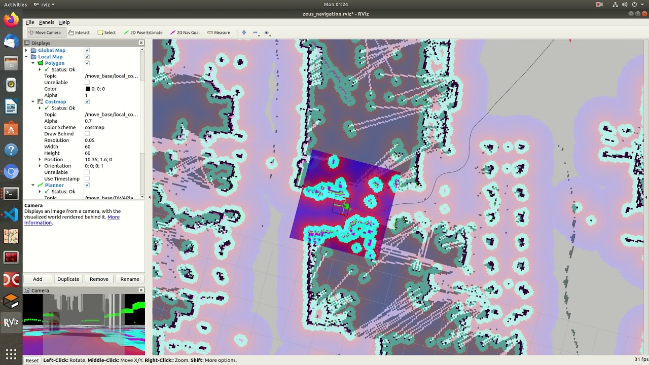 ROS Navigation demo - YouTube