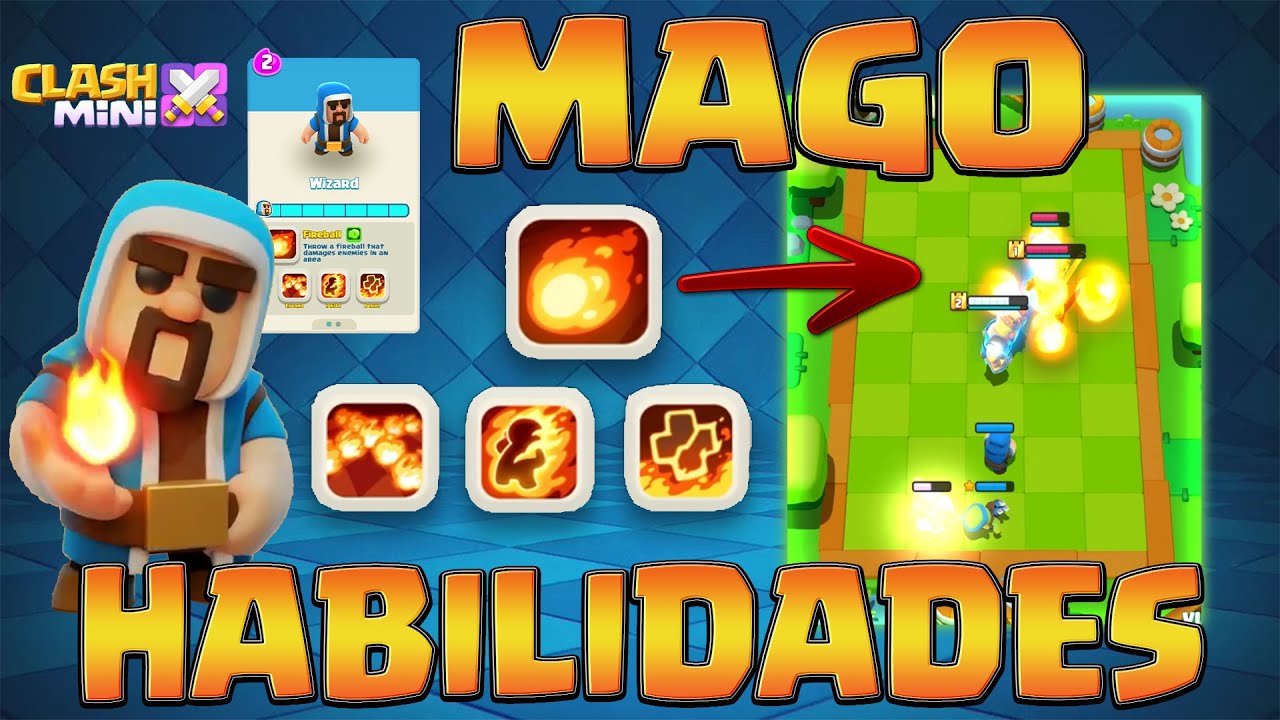 ASÍ son las 🔥HABILIDADES del MINI MAGO de CLASH MINI + GAMEPLAY / Toda ...