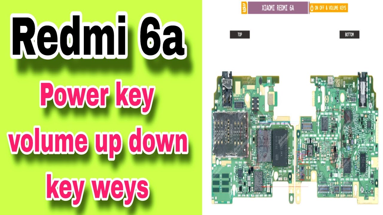 redmi 6a power key and volume up down key problem solution// all track ...