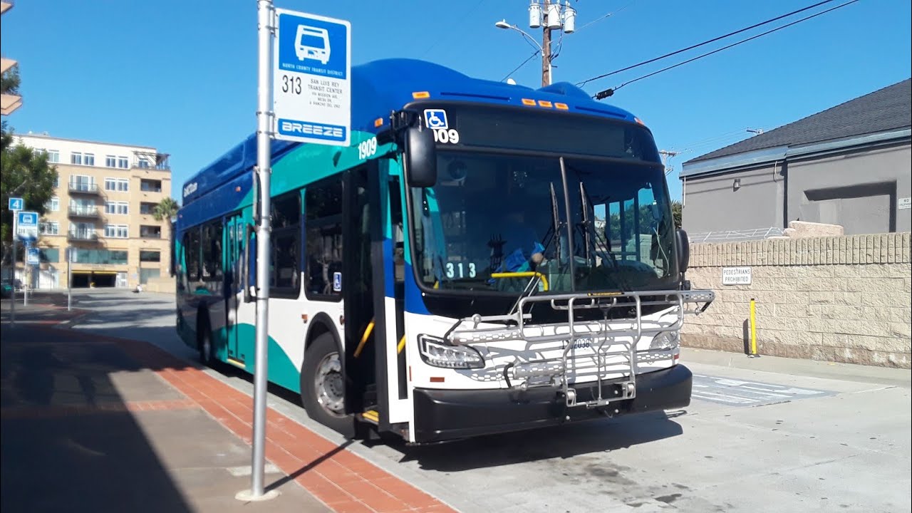 North County Transit District 2019 New Flyer XN35 #1909 - YouTube