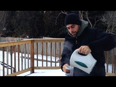 Kaynar suya -40 derece soğukta ne olur?