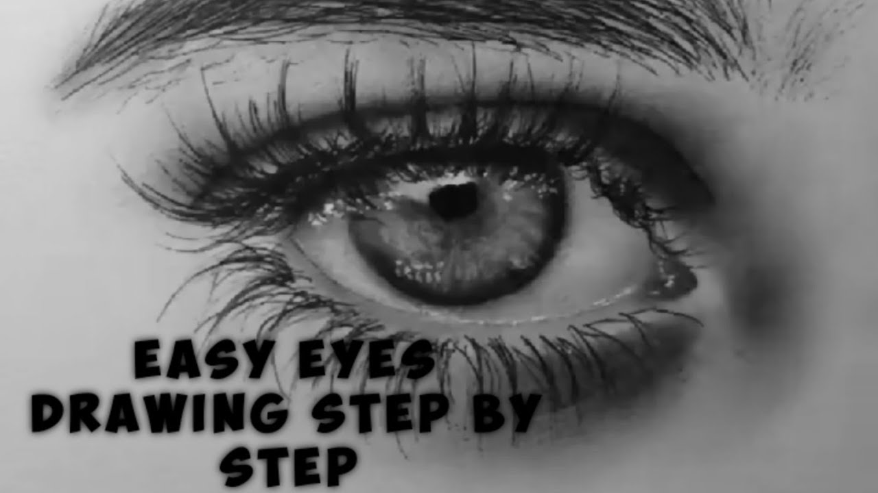 Easy Eeys Drawing Step By Step / Video Drawing Sketch / Eeys #Short # ...