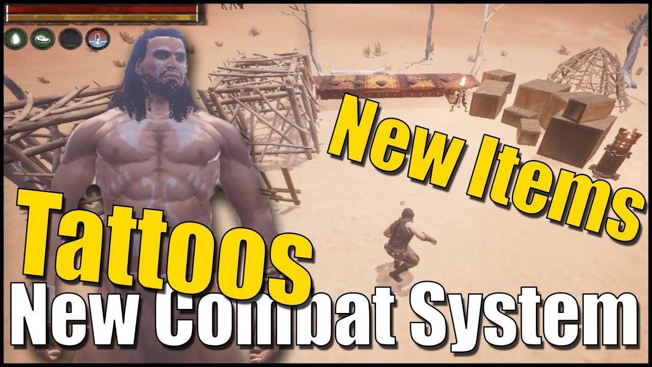 New Combat System, New Items and Tattoos - Conan Exiles - YouTube