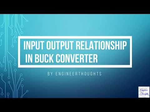 Input output voltage relationship in Buck converter | Volt second ...
