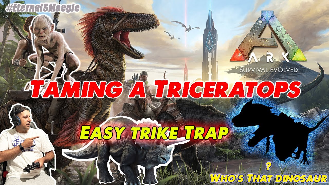 Ark Survival Evolved | Taming A Triceratops Is Easy With This Trap ...