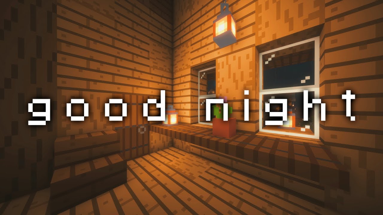 Cozy Rainy Night 🌧️ in a Minecraft Wooden House 🪵 | Relaxing Lofi Beats ...