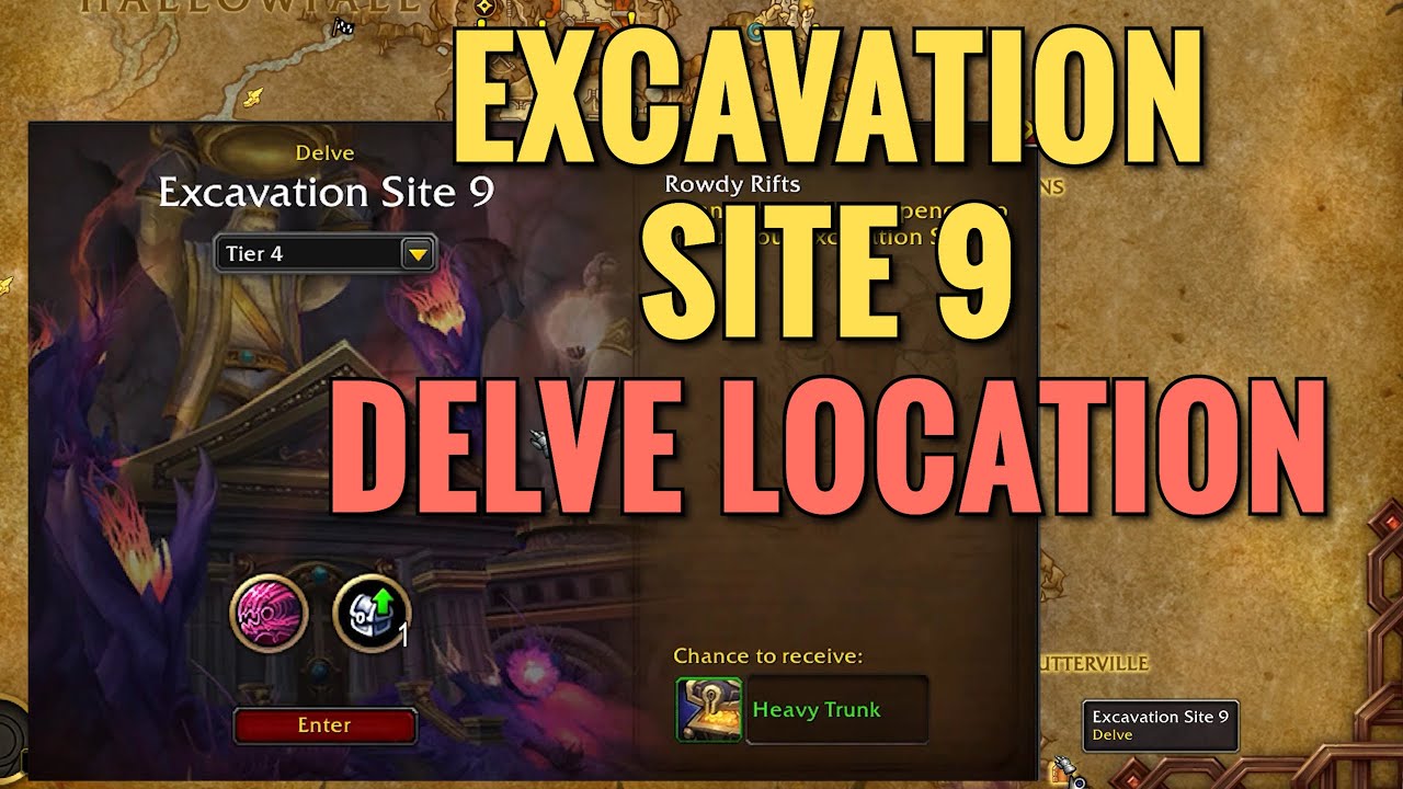 Excavation Site 9 Delve Entrance Location (WoW TWW) - YouTube