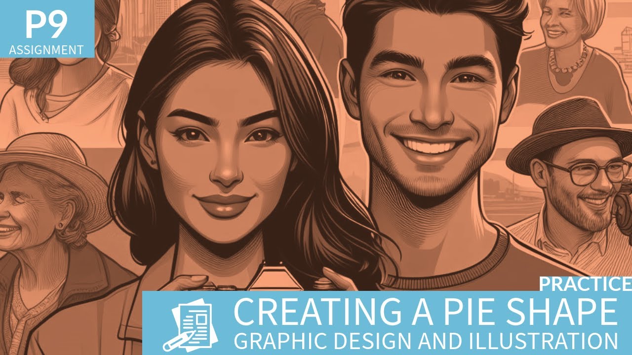 Creating a pie shape using Adobe Illustrator - YouTube