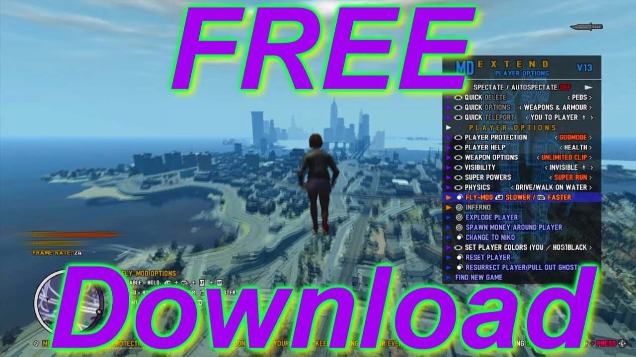 *NEW* GTA IV FREE Mod Menu - Major Distribution V13 Trident (Release ...