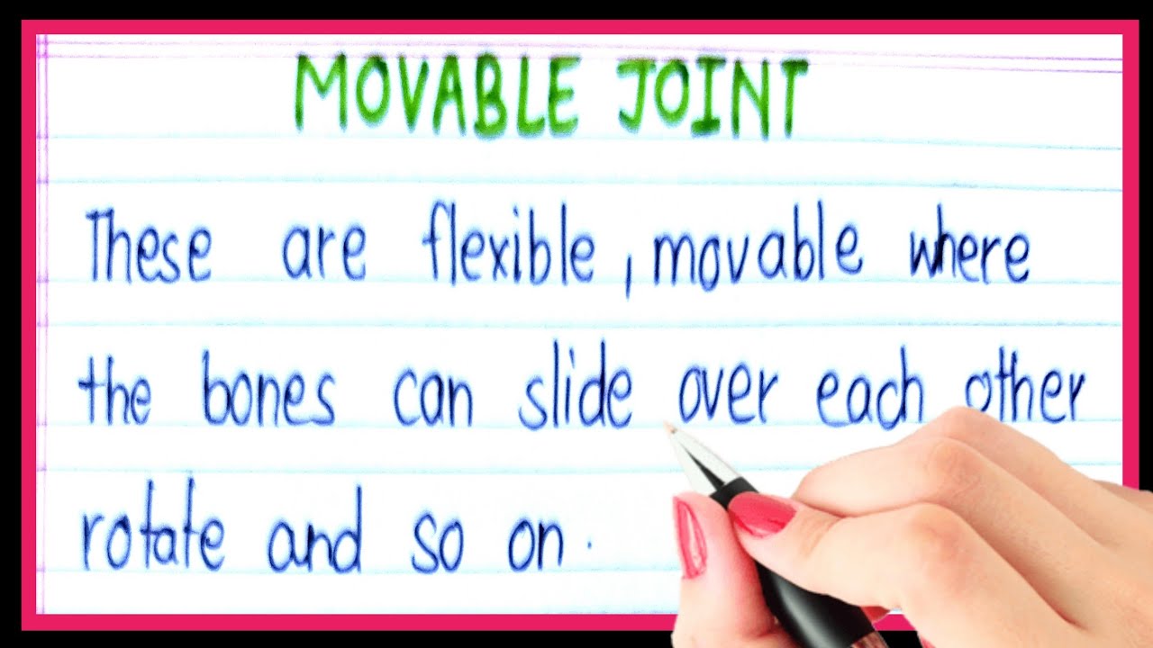 What are movable joints | Definition of movable joints - YouTube