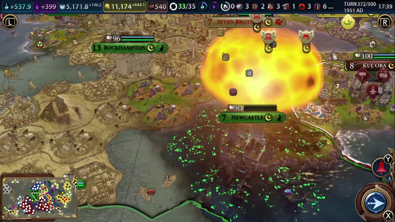 Civilization VI (Switch) Nuclear Strike - YouTube