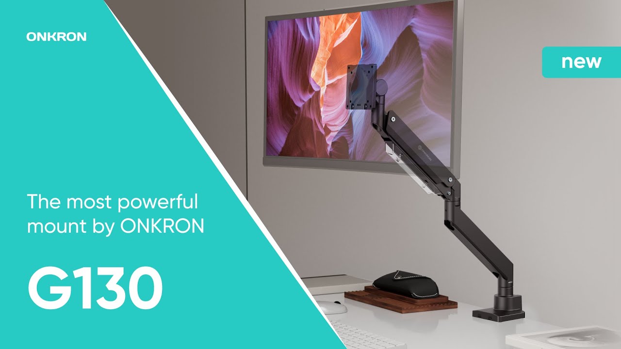 ONKRON: G130 ASMR How to assemble heavy duty monitor arm - YouTube