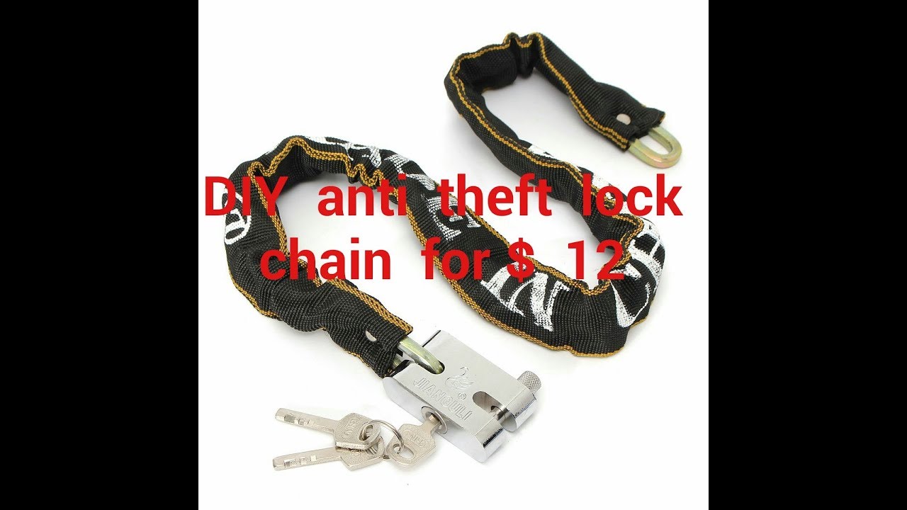 DIY $ 12 anti theft lock chain for my URAL bike - YouTube