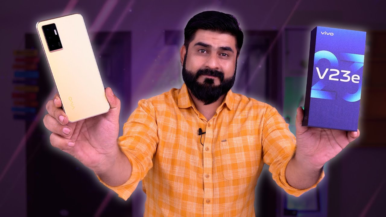 vivo V23e Gold Colour Edition Unboxing & Tour In Pakistan - YouTube